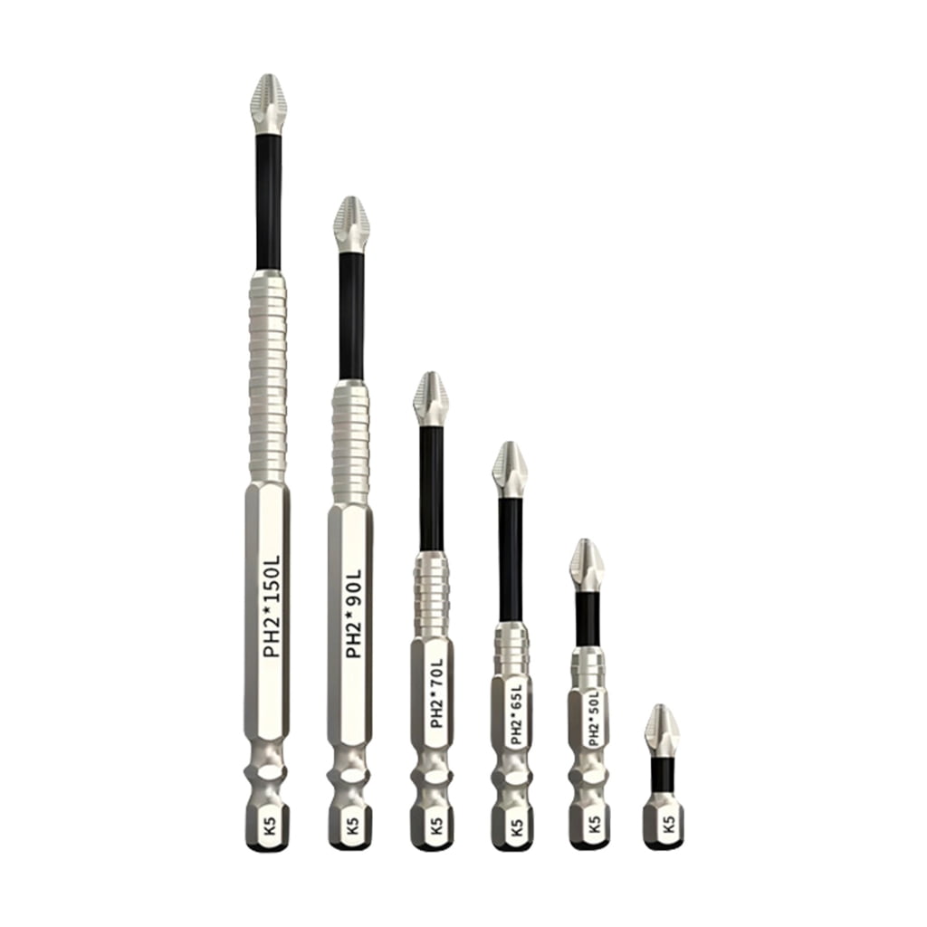 6Pcs Magnetic Screwdriver Drill Bit Set For Electric Drills Impact ...
