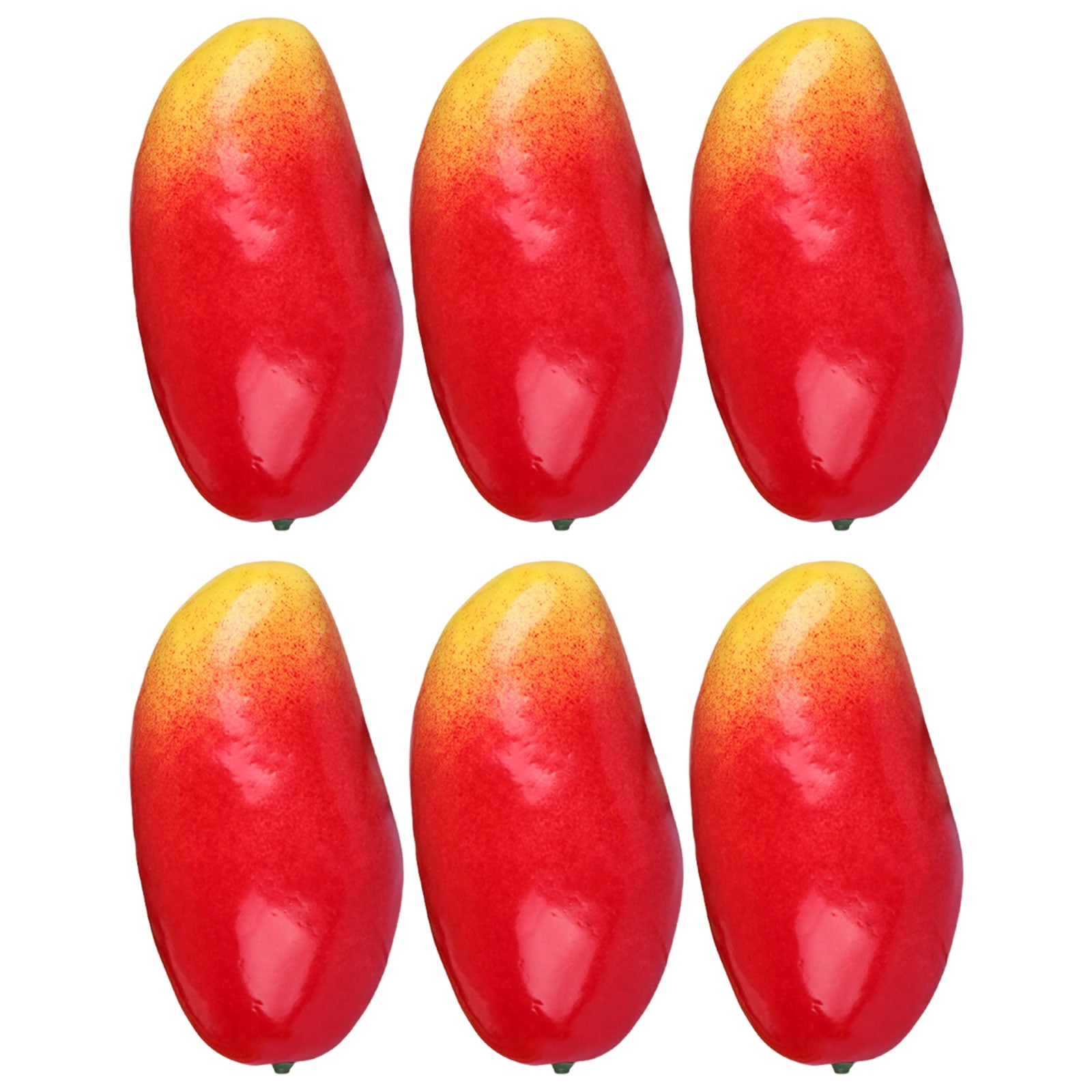 6Pcs Mangoes Decors Set Artificial Fruit Realistic Mangos Replicas for ...