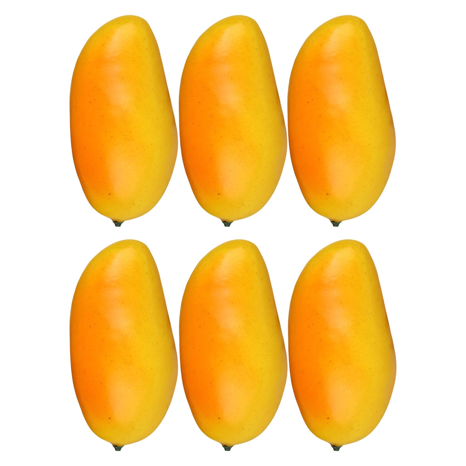 6Pcs Mangoes Decors Set Artificial Fruit Realistic Mangos Replicas for ...