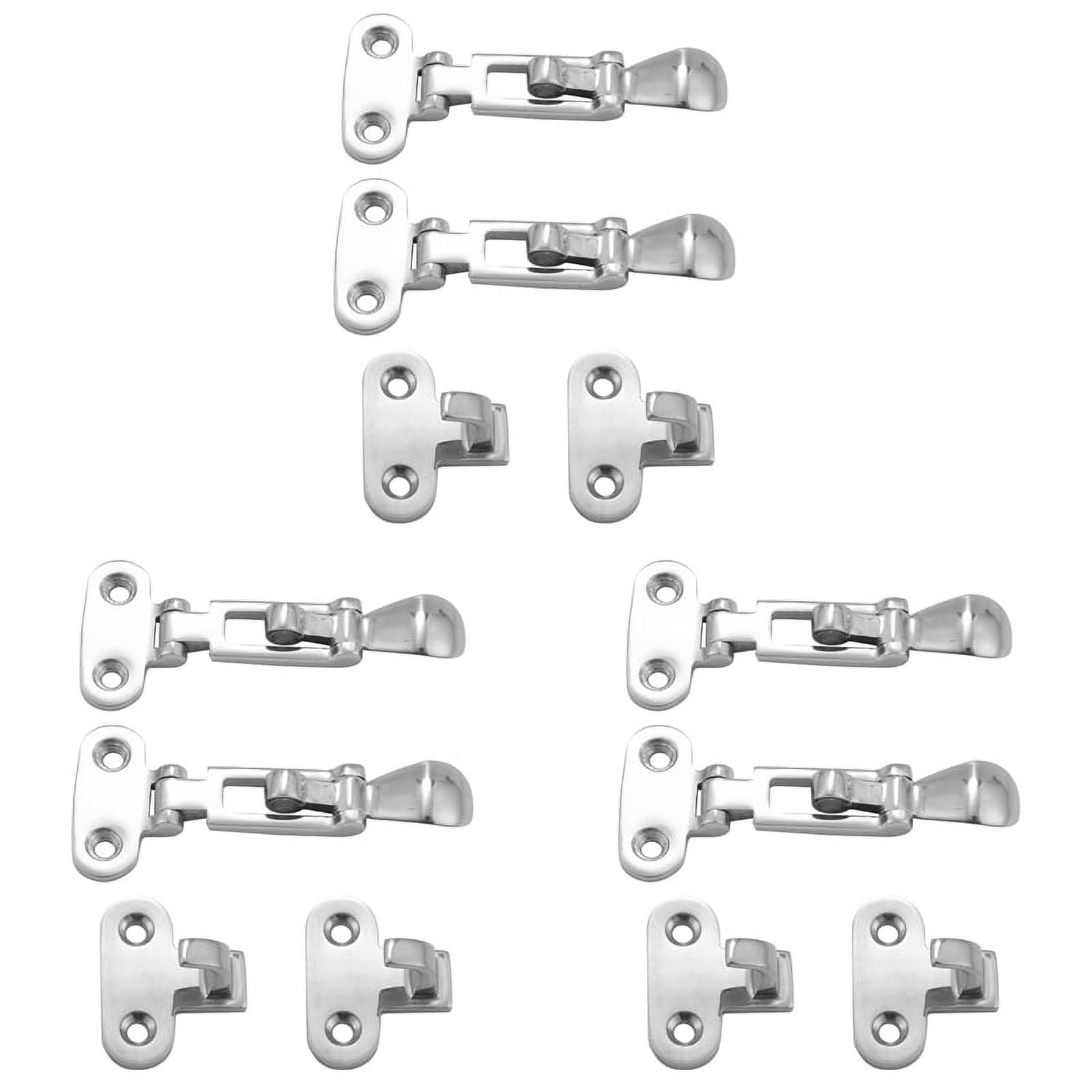 6Pcs Marine Boat Deck Lock Hasp 316 Stainless Steel Lockable Hold Down ...