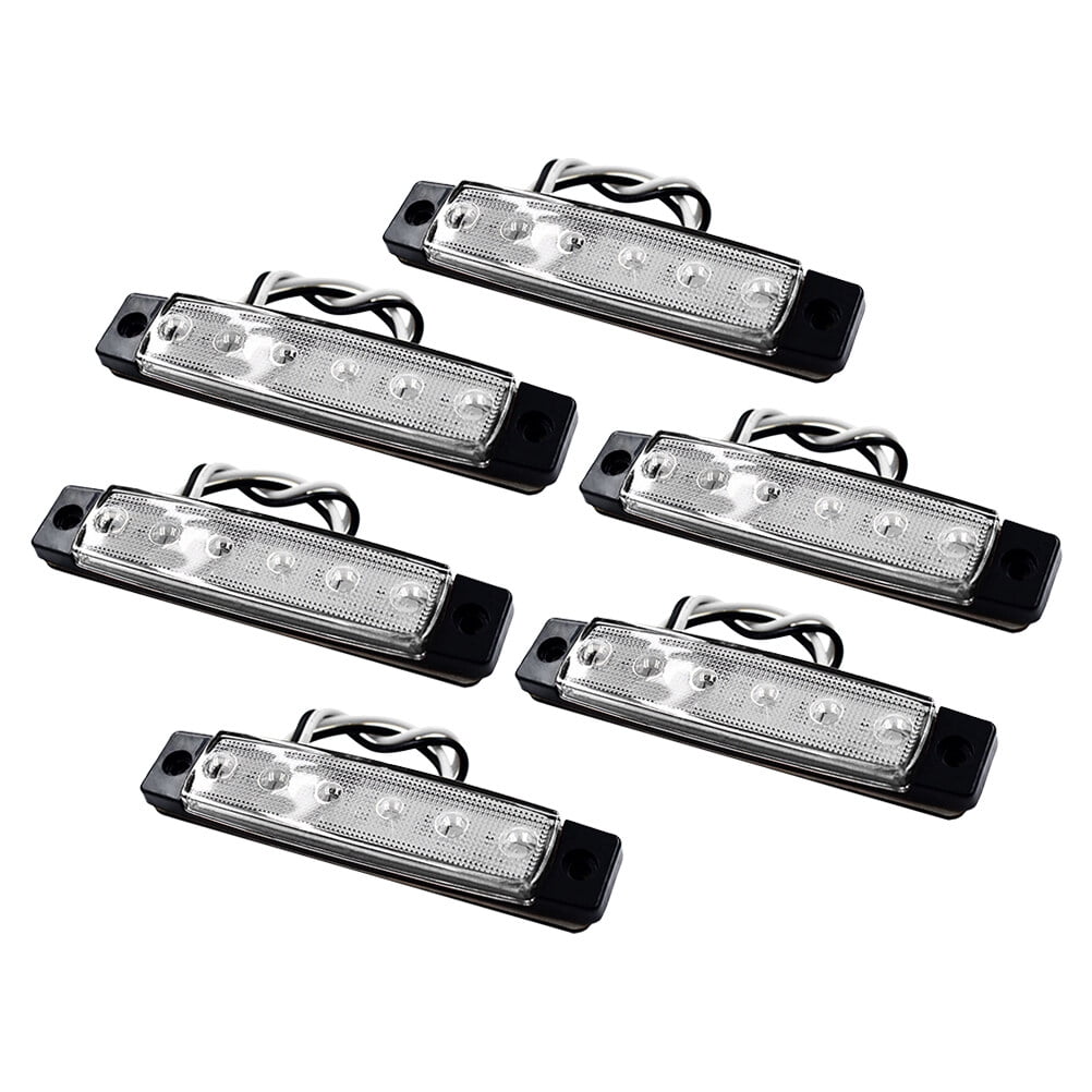 Marine Boat Navigation Lights Made of ABS White 6 Pieces 6 LEDs ...