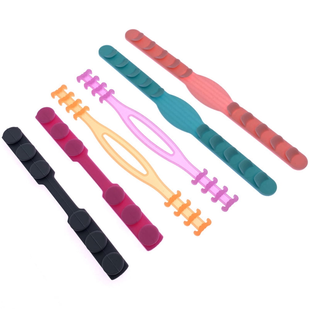 6Pcs Mask Silicone Bands Flexible Mask Hanger Ear Protector Adjustable ...