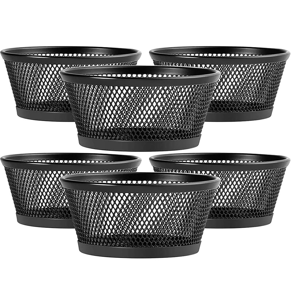 6Pcs Mesh Paper Clip Holder Paperclips Dispenser Desk Sundries Holder ...