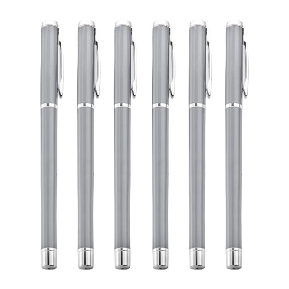 6Pcs Metal Ballpoint Pen Ballpoint Pen with Pen Clip Business Signing ...