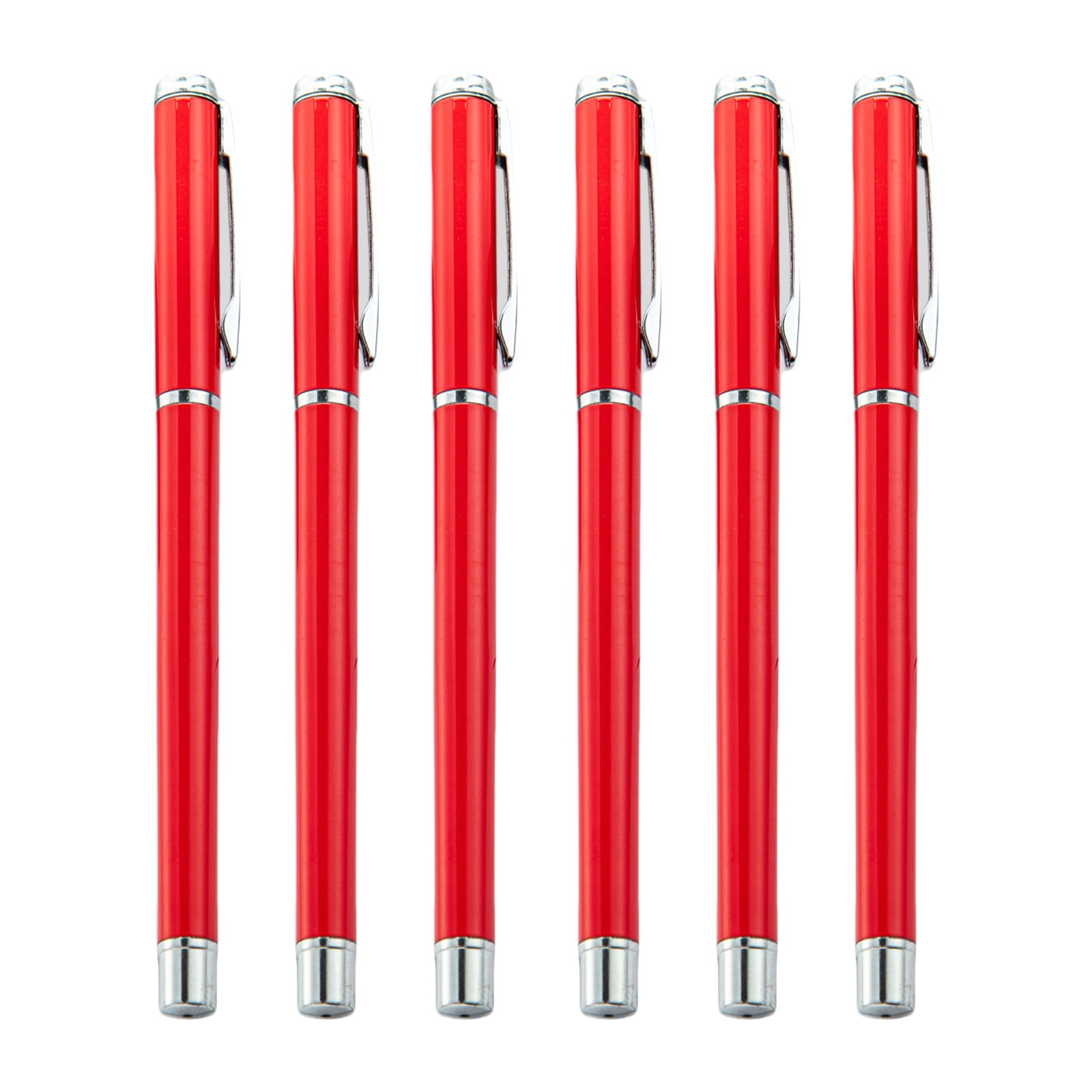 6Pcs Metal Ballpoint Pen with Pen Clip, Quick Drying Write Smoohtly ...
