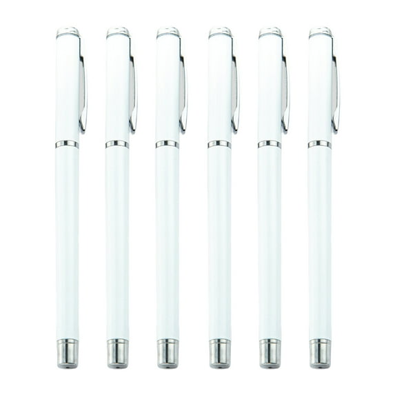 6Pcs Metal Ballpoint Pen with Pen Clip Signing Pen Ballpoint Pen Guest ...