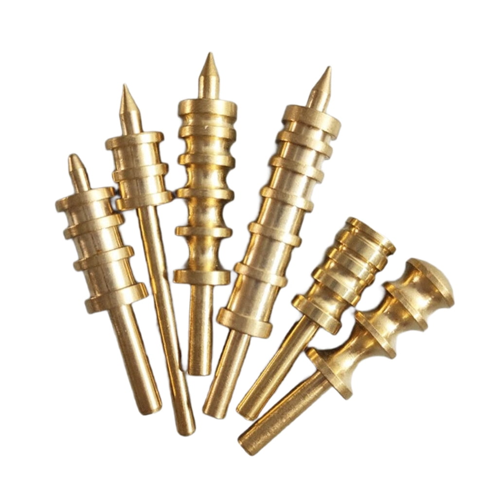 6Pcs Metal Leather Edging Burnisher 2-6 Grooves Leather Edging ...