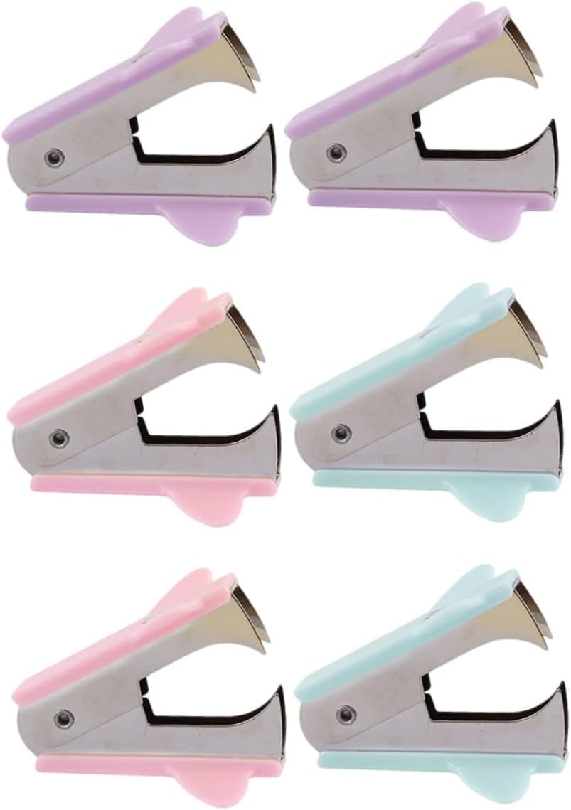 6Pcs Mini Nail Remover Office Staple removers Ergonomic Staple Removing ...
