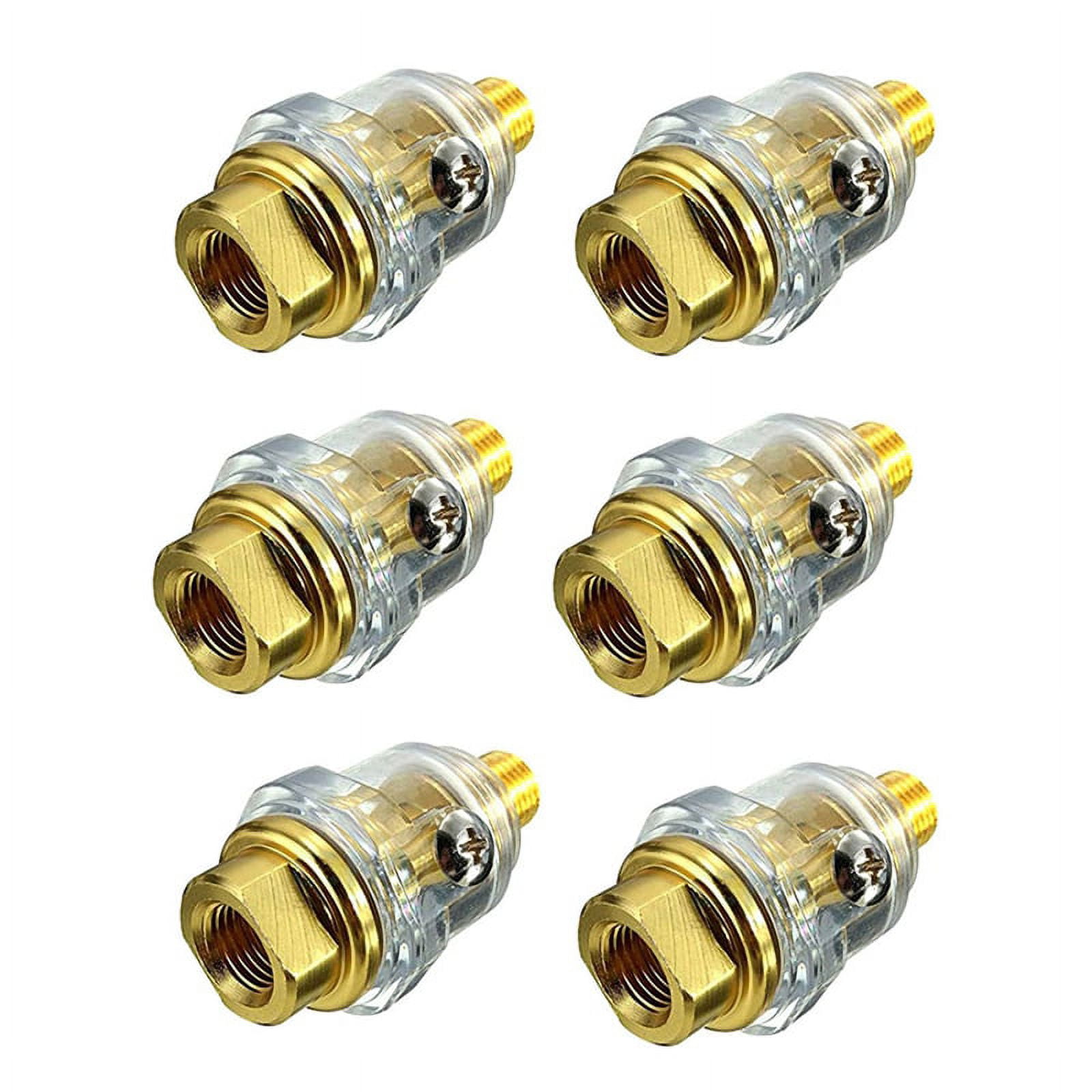 6Pcs Mini Oiler Pneumatic Tool Accessories- 1/4inch NPT Oiler Oil ...