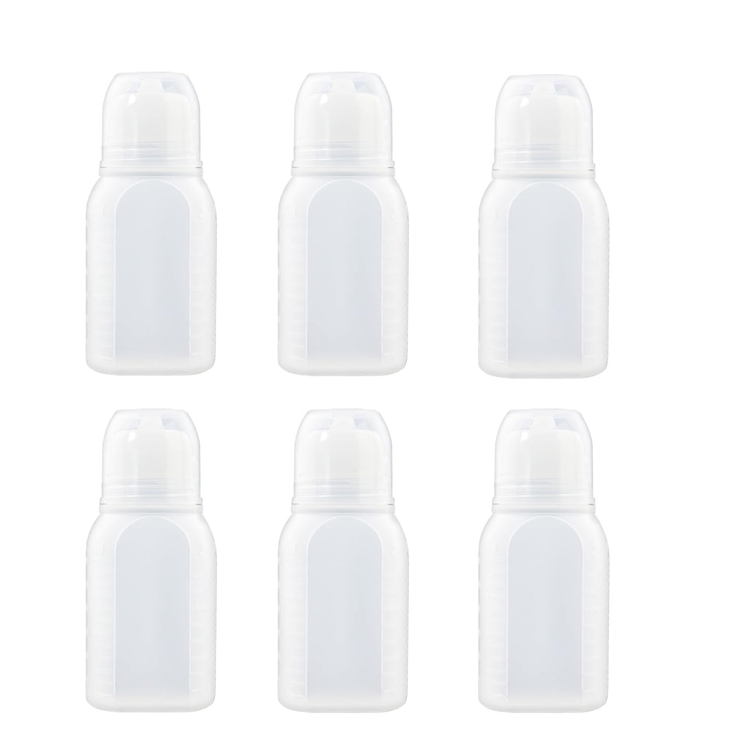 6Pcs Mini Salad Dressing Bottles,2oz/60ml Ketchup Dressing Container to ...