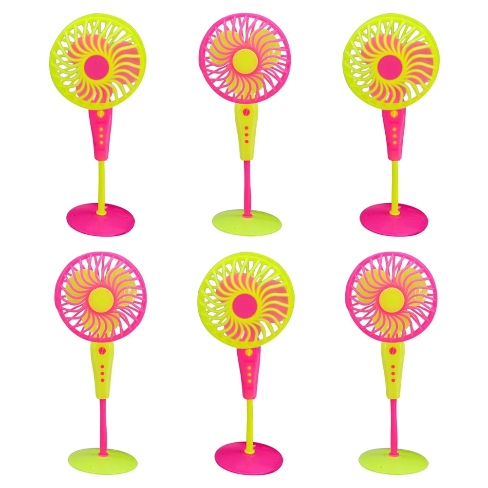 6Pcs Miniature Fan Fan Toy Simulated Fan Small Fan Toy Mini Fan Decor ...