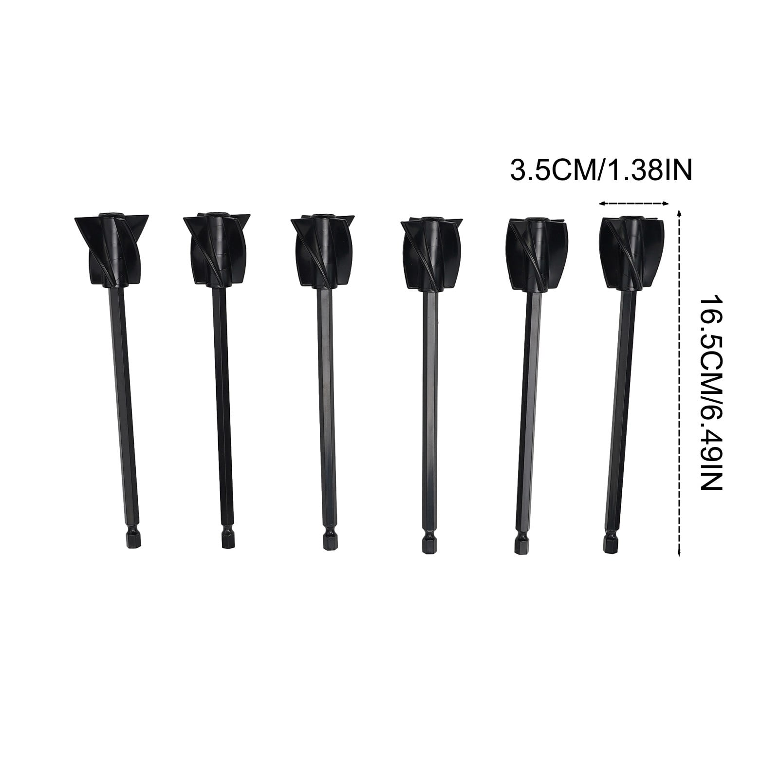 6Pcs Mixer Attachment Drill for Resin,Epoxy Mixer Mixing Rod Drill ...