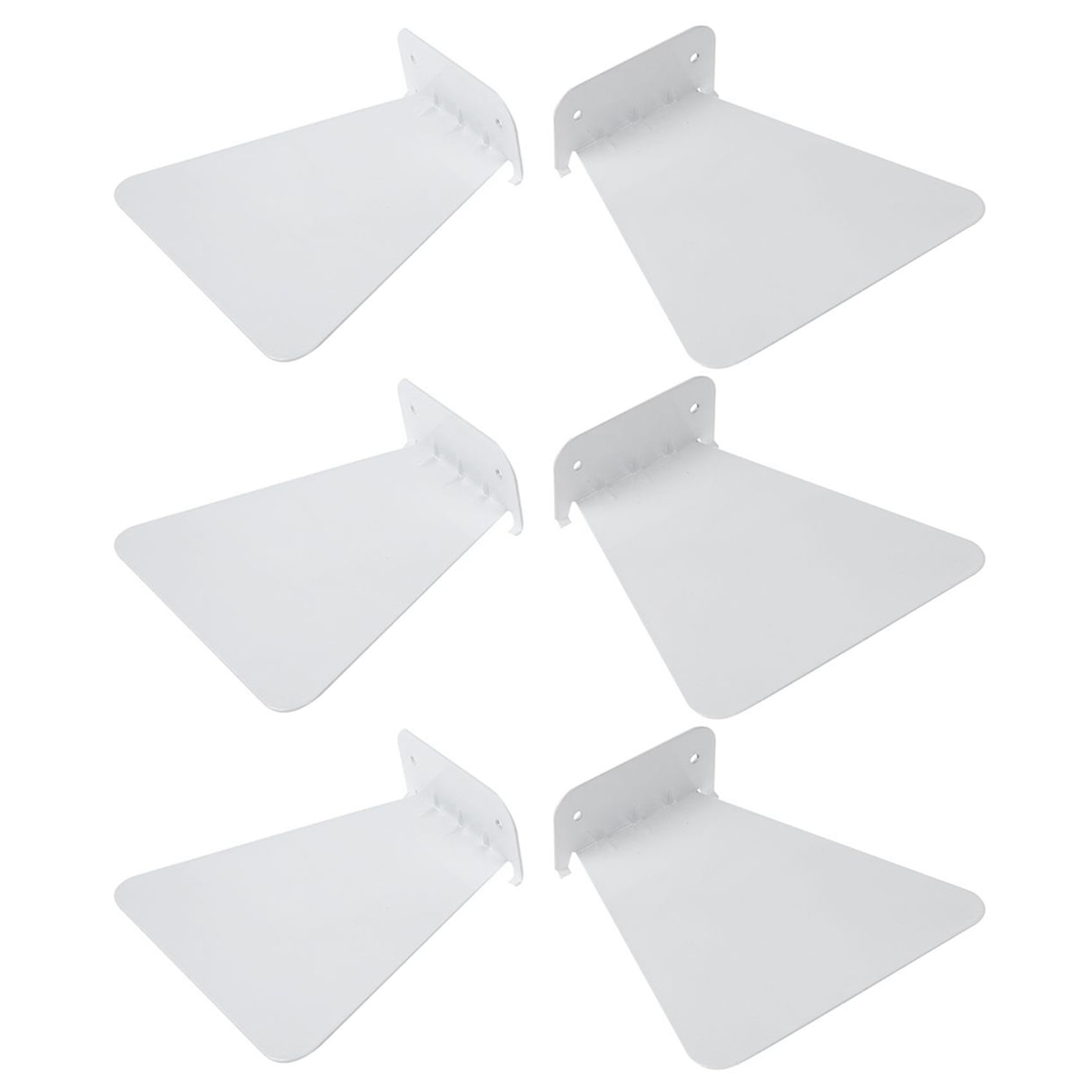 6Pcs Modern Iron Book Shelf Wall Bookshelf for Home Decoration Floating ...