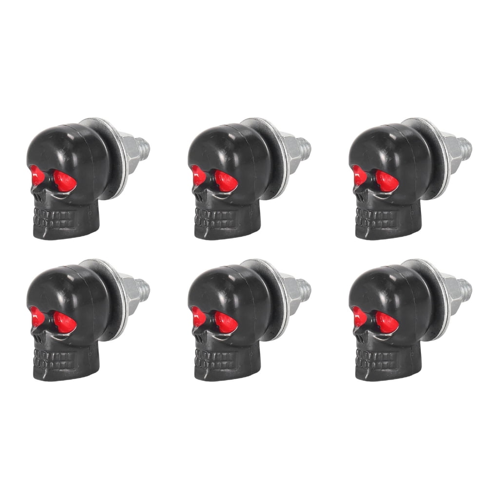 6Pcs Motorcycle License Plate Screws Design Not Theft Bolts Aluminum ...