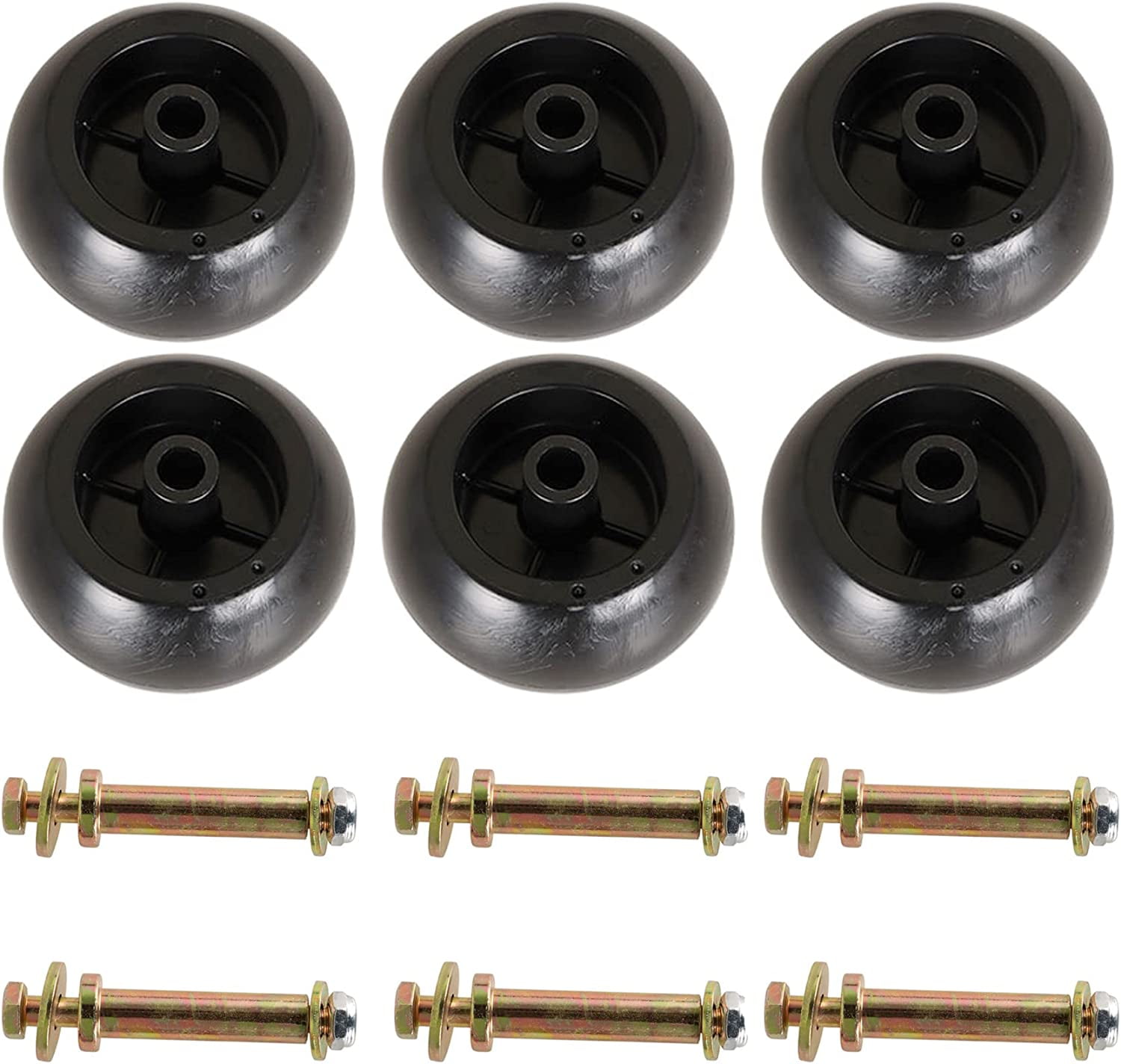 6Pcs Mower Deck Wheels Replacement for Exmark Mower 103-3168 103-7263 ...