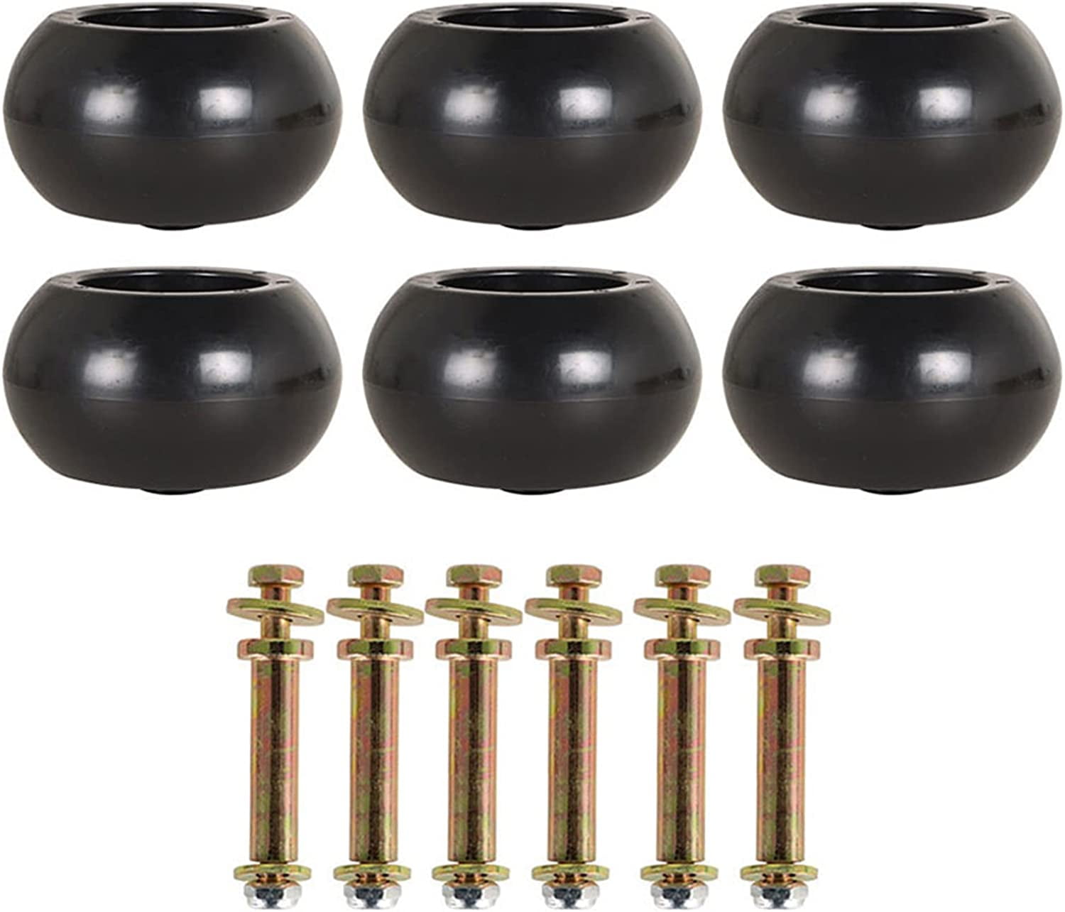 6Pcs Mower Deck Wheels with Hardware Kit Replacement for Mower 103-3168 ...