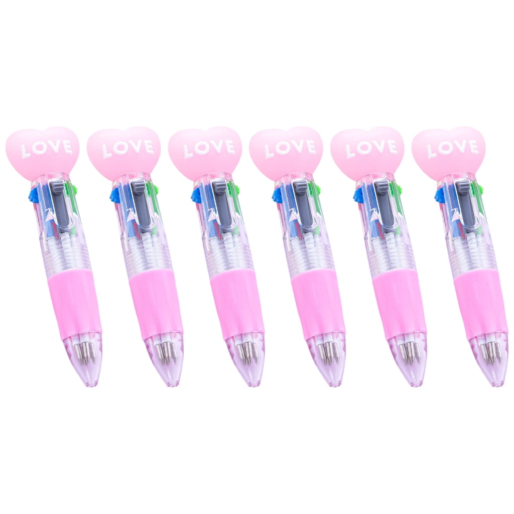 6Pcs Multicolor Ballpoint Pen 4 Color-in-1 Ballpoint Pen 1.0MM for ...