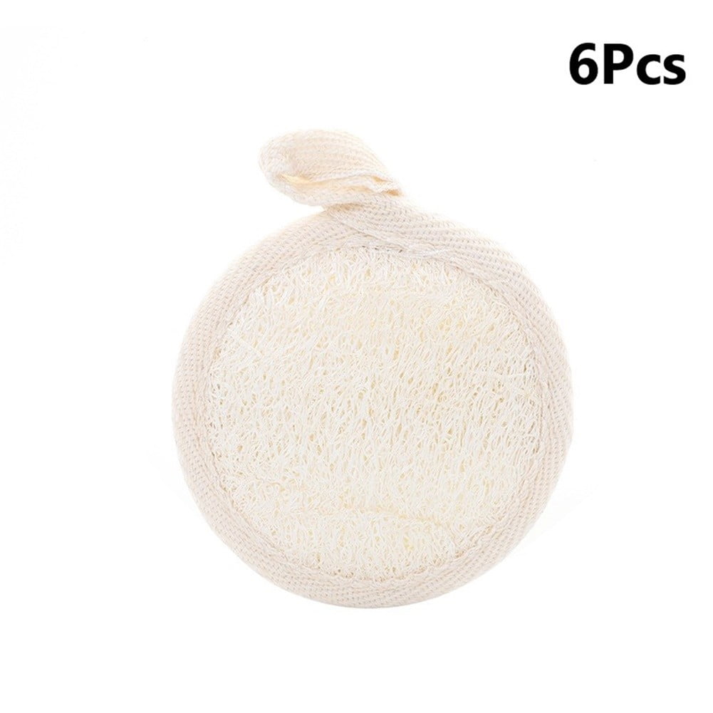 6pcs Natural Loofah Luffa Loofa Exfoliating Shower Sponge Body Bath