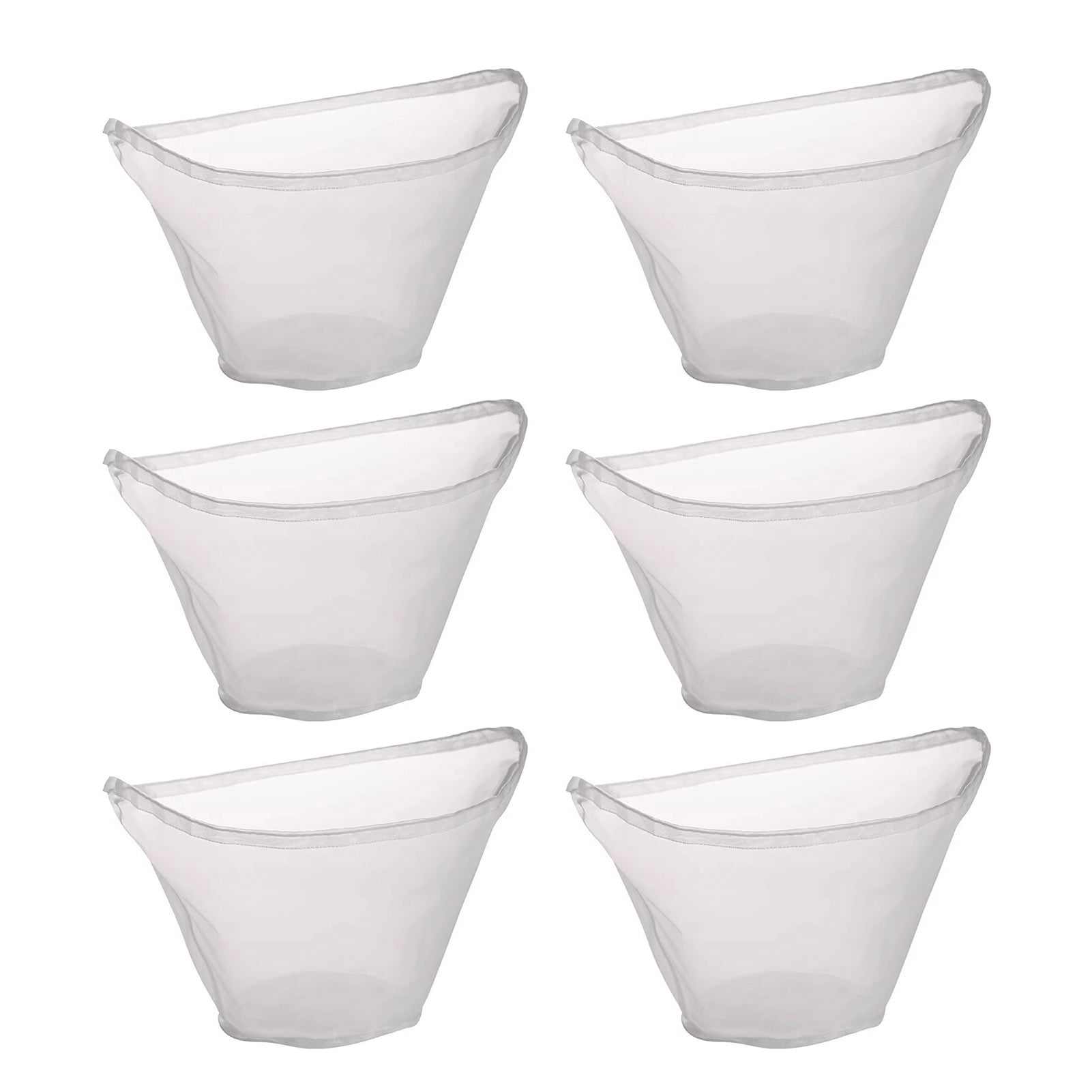 6Pcs Nylon Nut Milk Bags with Adjustable Drawstring Food Grade Fine ...