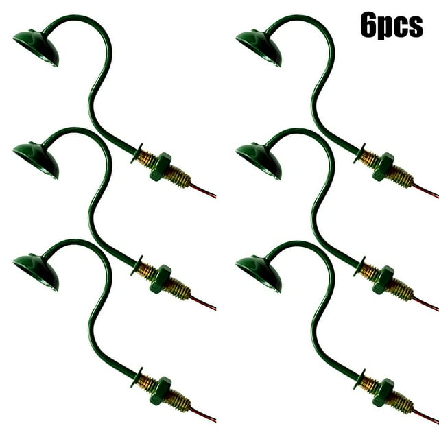 6Pcs O Gauge Led Street Wall Lights Model Train Spotlight Railway Lamp ...