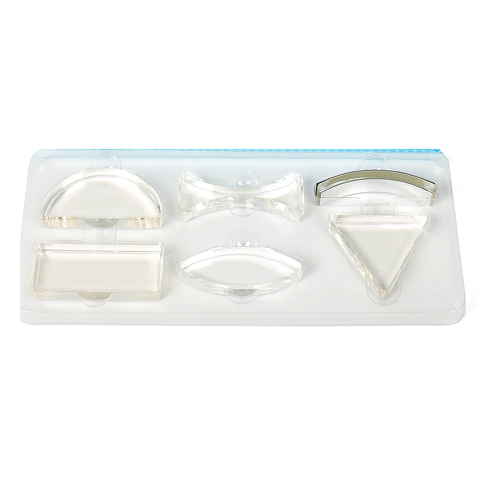 6Pcs Optics Lens Set Triangular Semicircular Rectangle Concave Biconvex ...