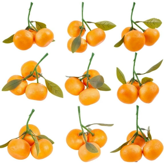 6Pcs Orange Fruit Decor Simulation Food Realistic Artificial Orange ...