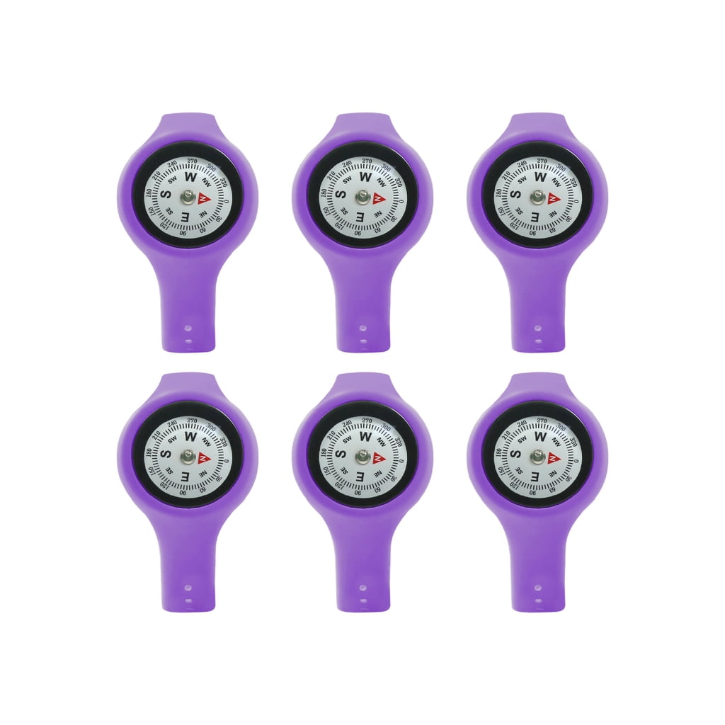 6Pcs Outdoor Student Watches Waterproof Outdoor Student Compasses Watch ...