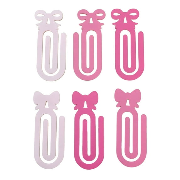6Pcs Oversized Acrylic Paper Clip Bookmarks For Notebooks Planner ...