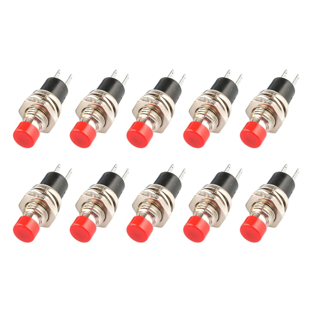 6Pcs PBS-110 7mm Round Button Momentary Self-resetting Push Button Switch - Walmart.com