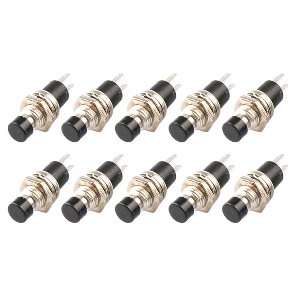 6Pcs PBS-110 7mm Round Button Momentary Self-resetting Push Button Switch - Walmart.com