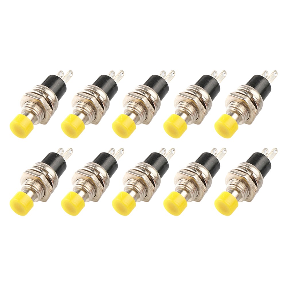 6Pcs PBS-110 7mm Round Button Momentary Self-resetting Push Button Switch - Walmart.com