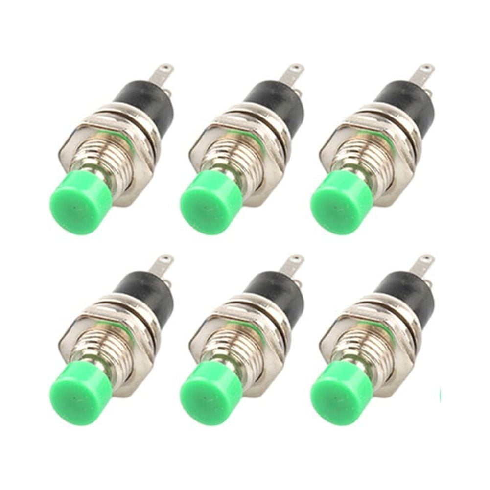 6Pcs Pbs-110 7Mm Round Button Momentary Self-Resetting Push Button Switch - Walmart.com