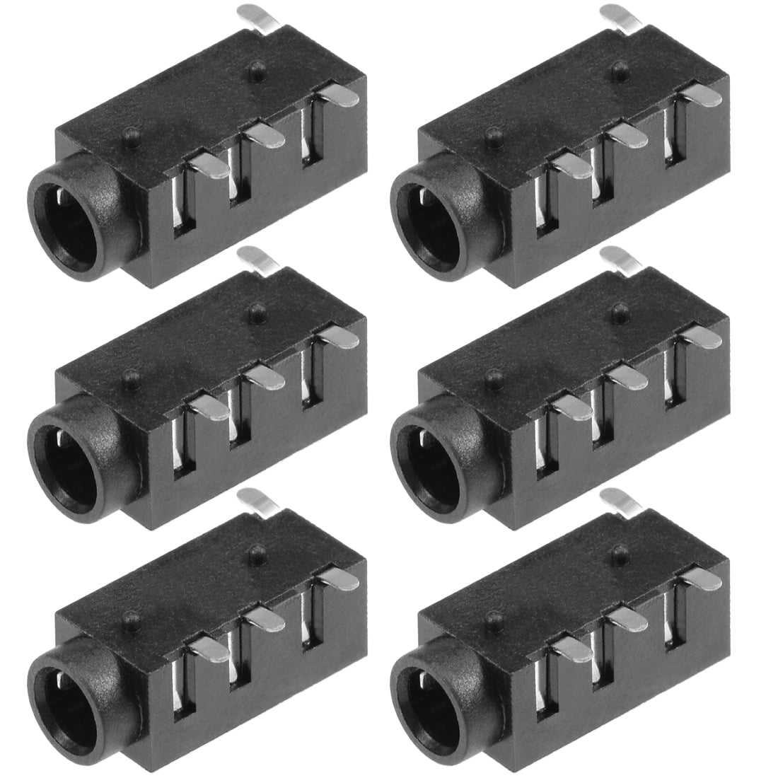6Pcs PCB Mount 3.5mm 4 Pin Socket Stereo Jack Audio Video Connector ...
