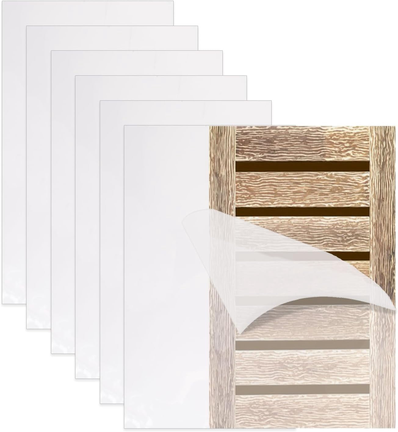 6Pcs PET Vent Covers with Nano Adhesive, 5.51" X 11.81" for Floor, Wall ...