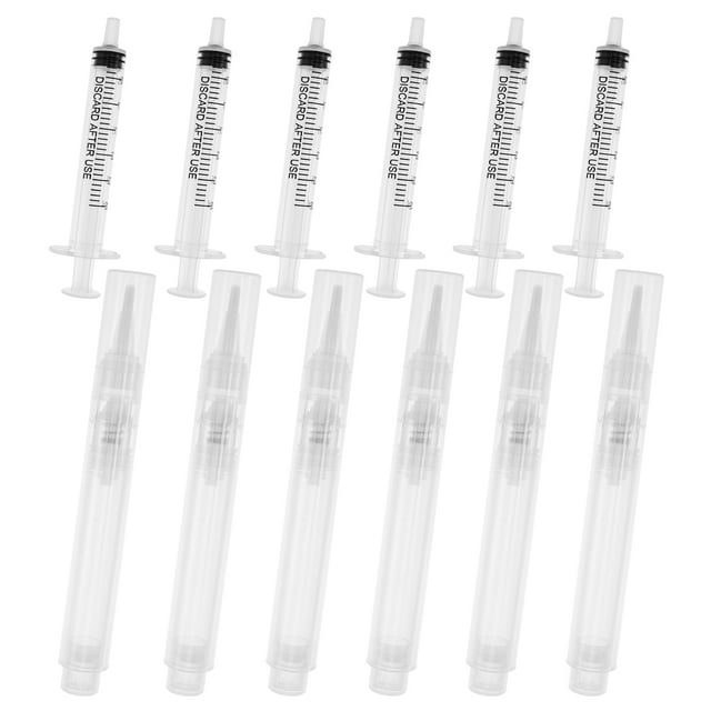 6Pcs PP Plastic Touch up Paint Pen With Spring Pen Cap Reusable Soft ...