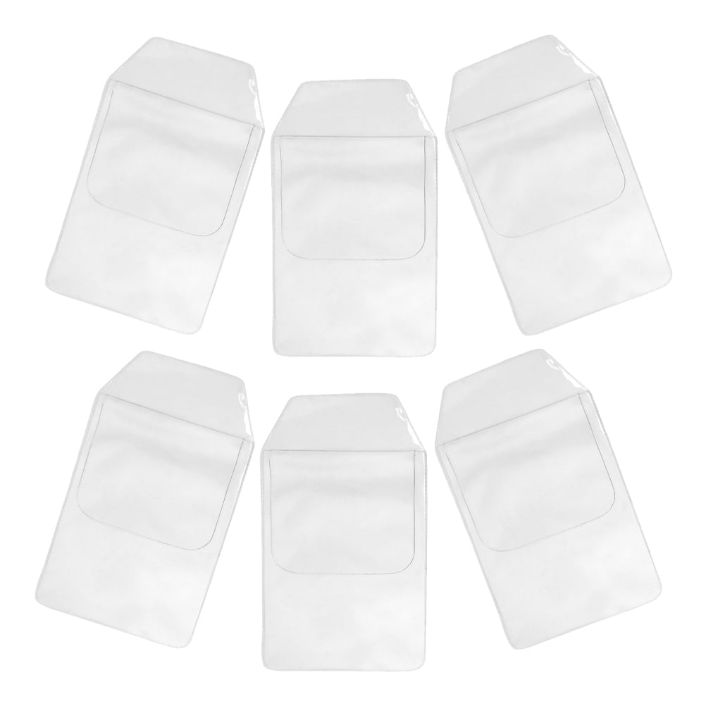 6Pcs PVC Pocket Protector for Shirts Laboratory Coat Pocket Organizer ...