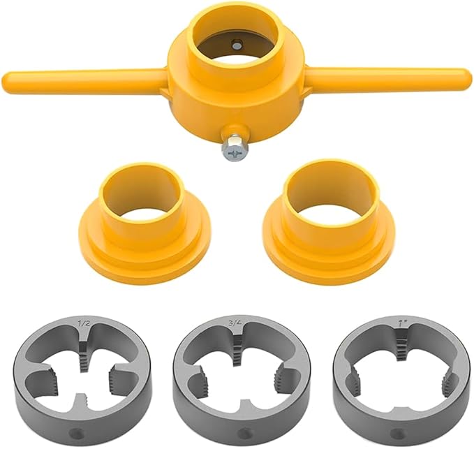 6Pcs PVC Thread Maker Tool Pipe Threader Plumbing Tool Kit Plastic Pipe ...