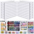 6Pcs Pegboard, Peg Board, Pegboard Wall Organizer, Mount Display ...