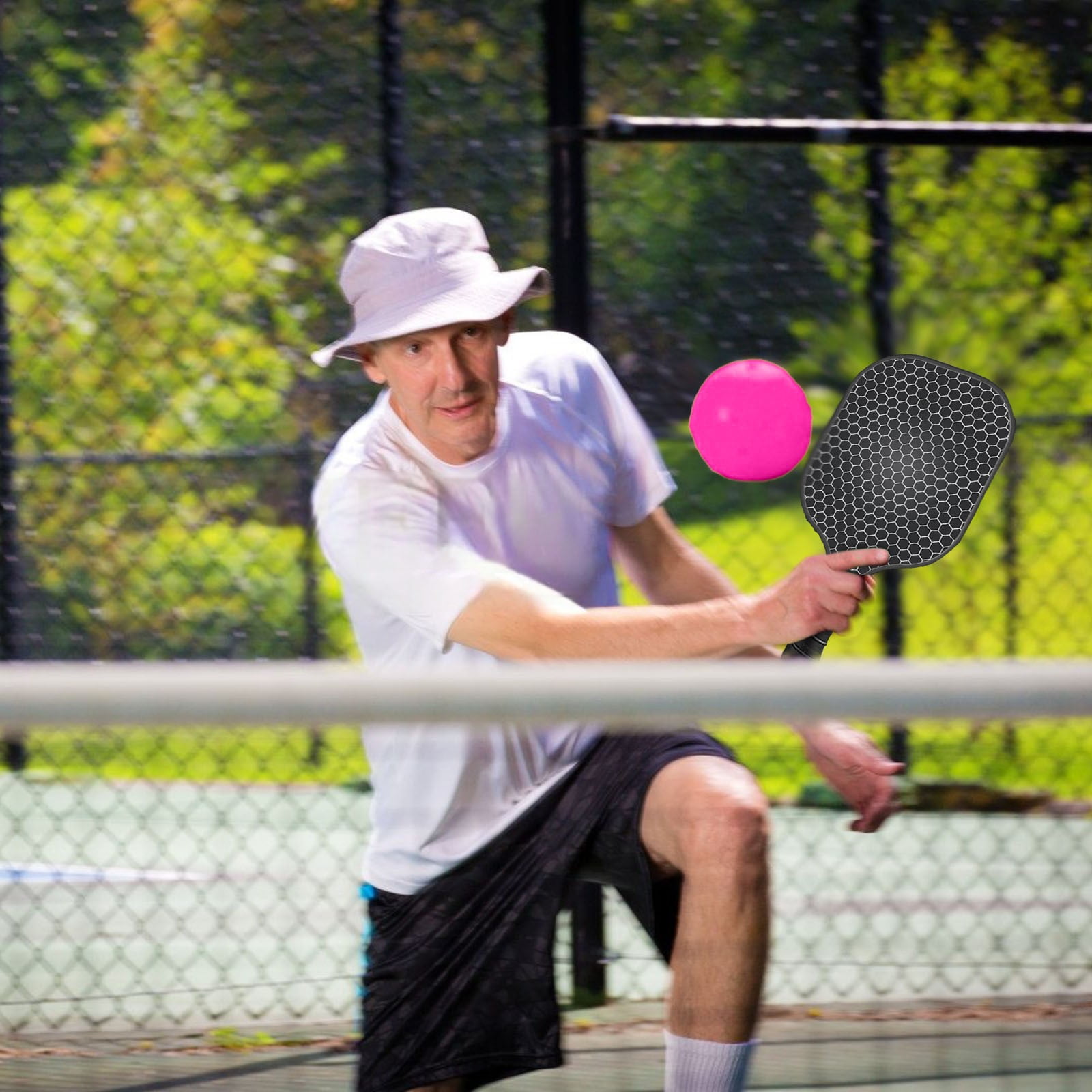 6Pcs Pickleball Balls 40 Holes Outdoor Pickleballs with Mesh Bag for Sport & Indoor Play High ...