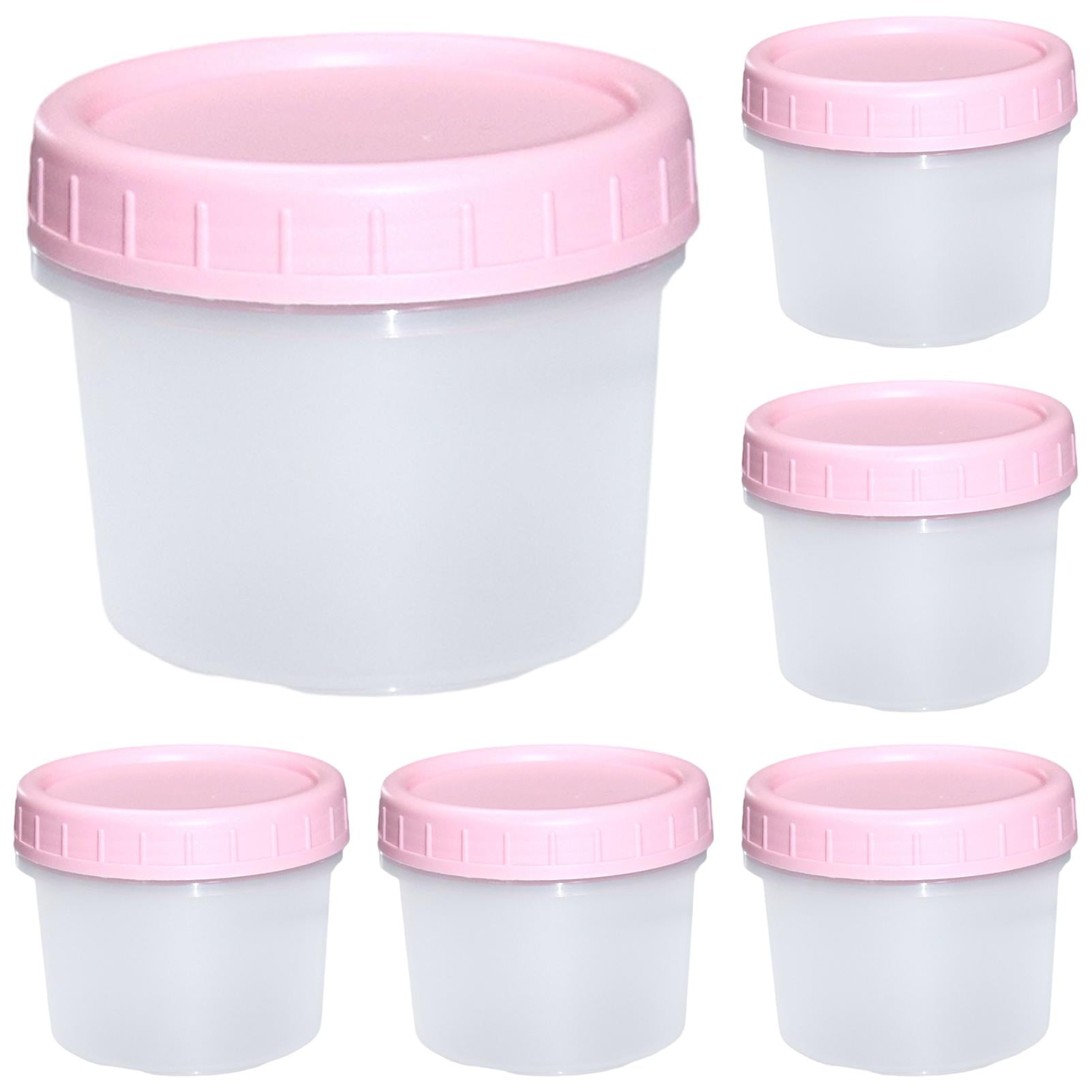 6Pcs Plastic Deli Containers with Lids, Freezer Storage Containers ...