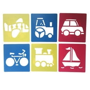 50pcs Kids Drawing Stencils Chalk Stencils Wooden Educational DIY ...