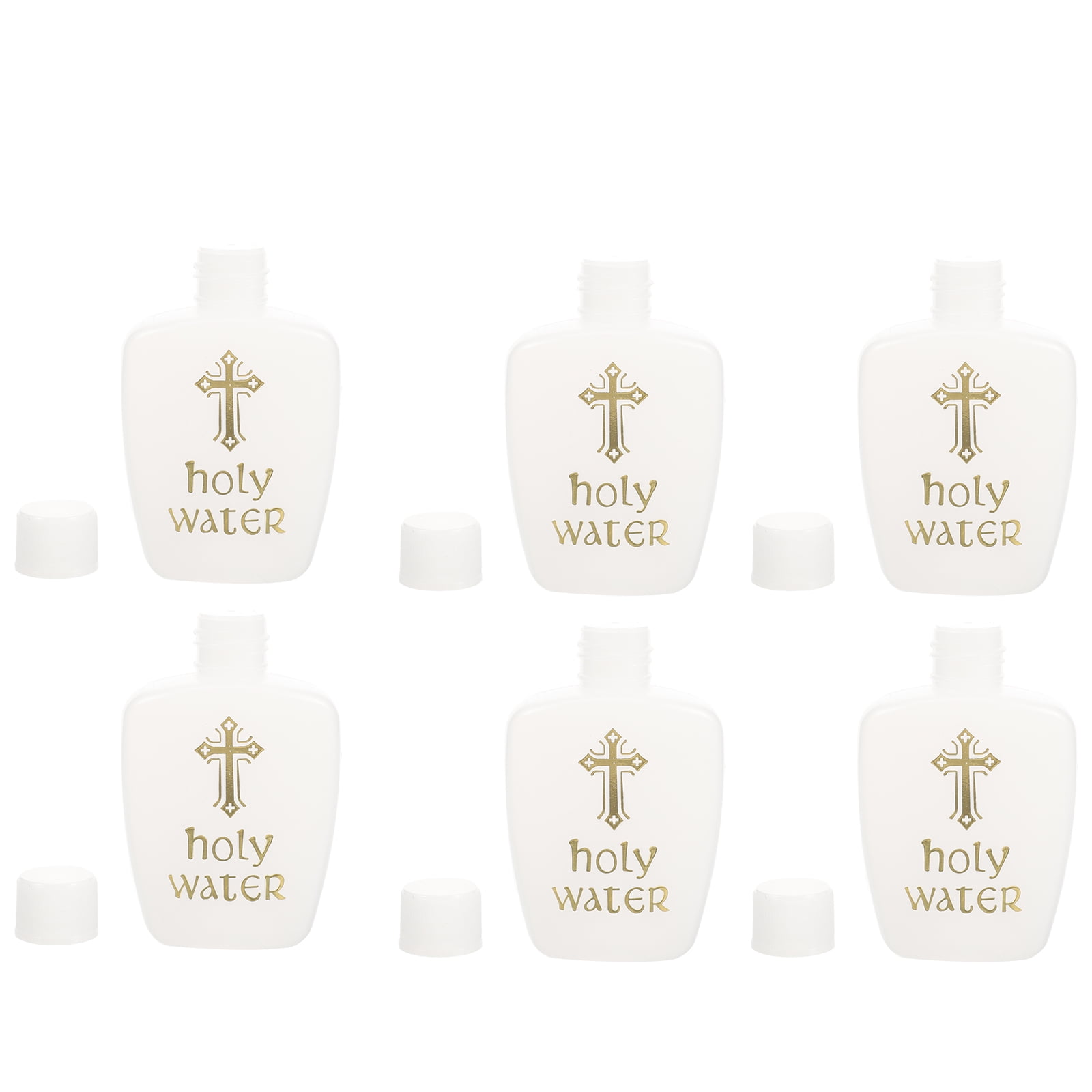 6Pcs Plastic Holy Water Bottles Church Holy Water Bottles for Baptism ...
