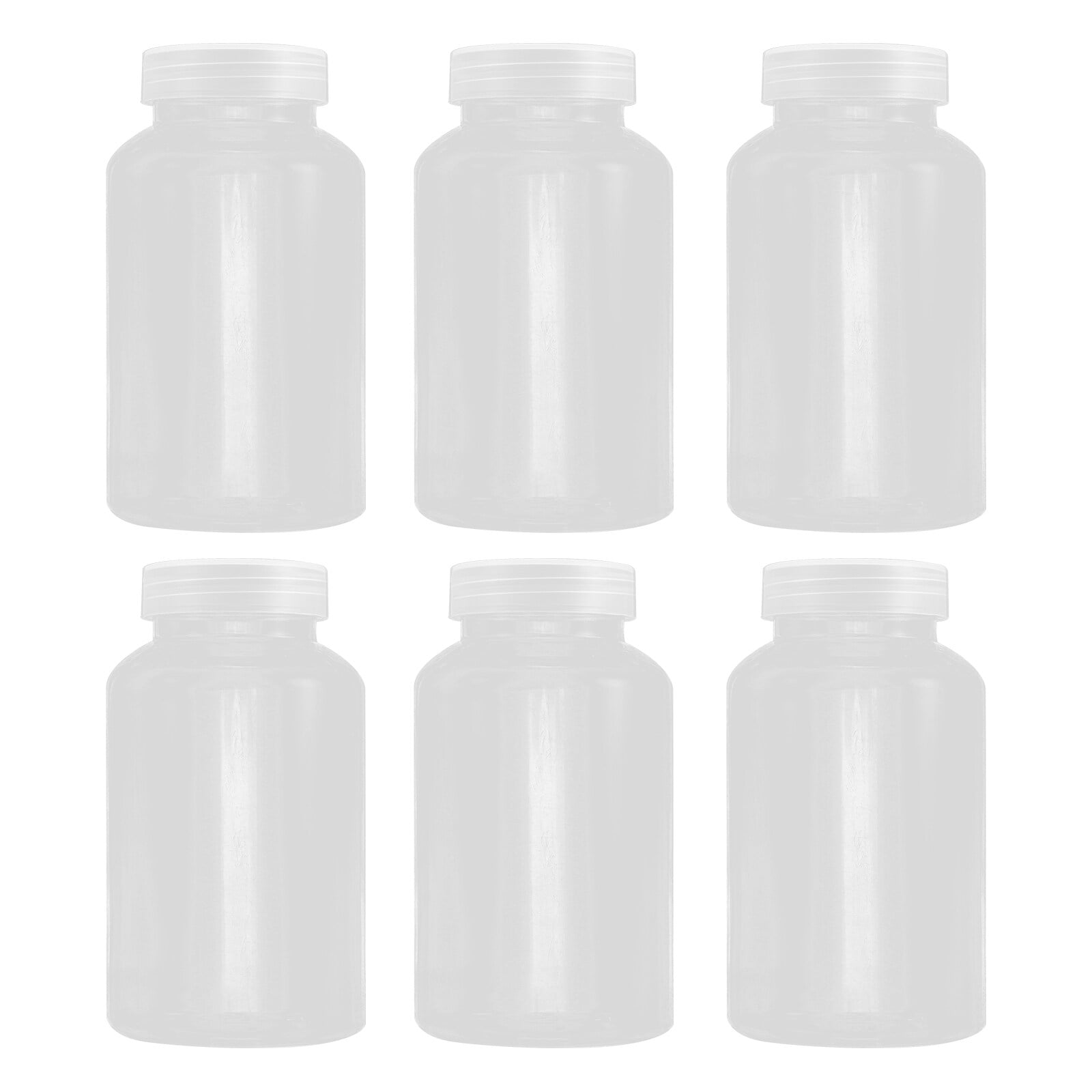 6Pcs Plastic Sample Bottles 16oz/ 500ml Clear Liquids Storage Bottles ...