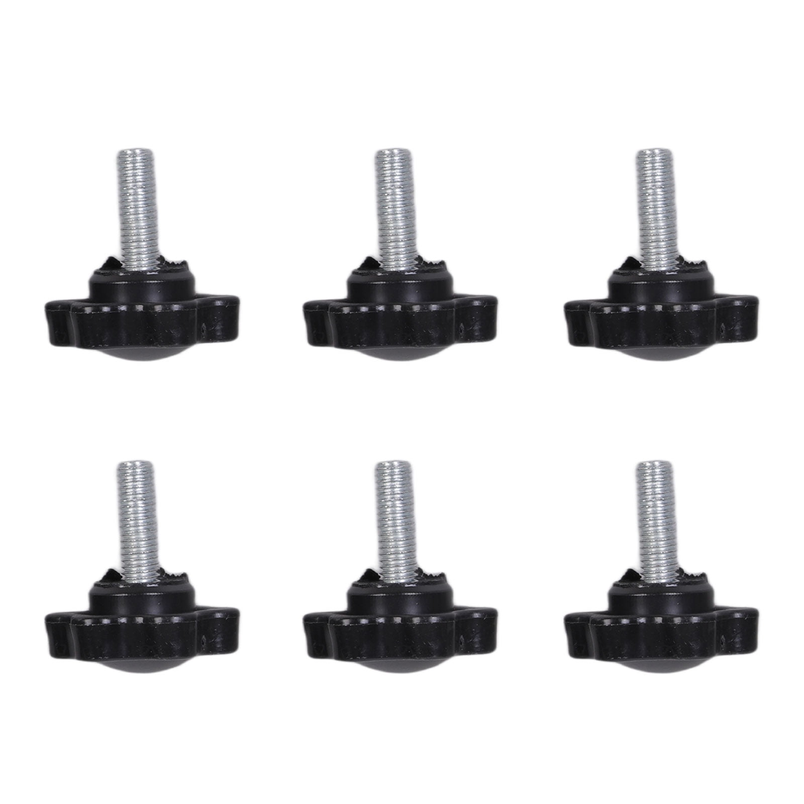 6Pcs Plastic Tighten Bolt Nut Knob 5mm Thumb Screw Knob Hexagonal Head ...