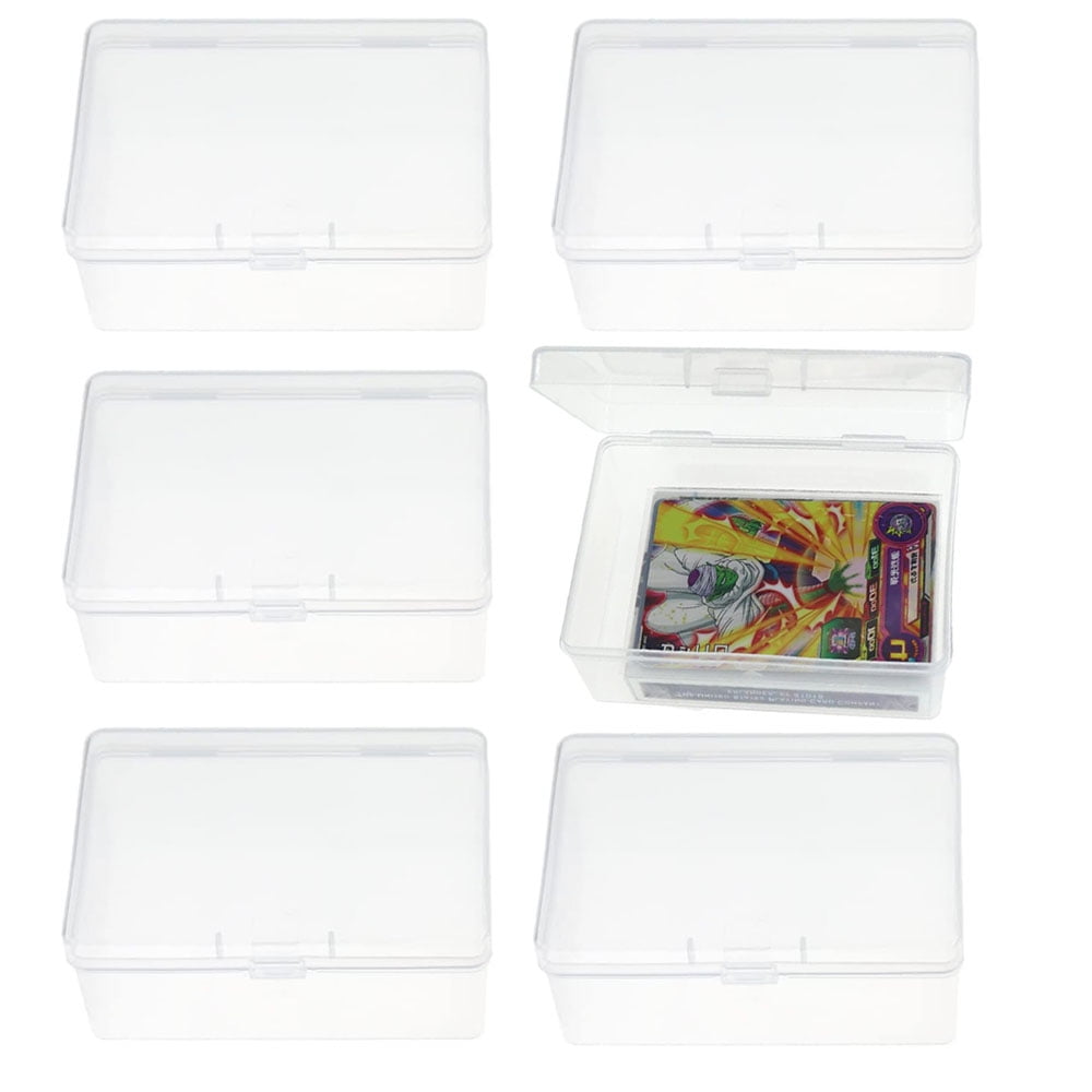 6Pcs Playing Card Deck Cases Plastic Empty Playing Card Box Holder ...