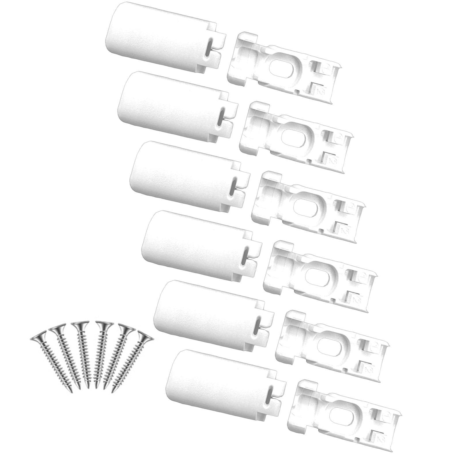 6Pcs Pleated Blind Clamping Brackets Clamping Shoes with Fixing Screws ...