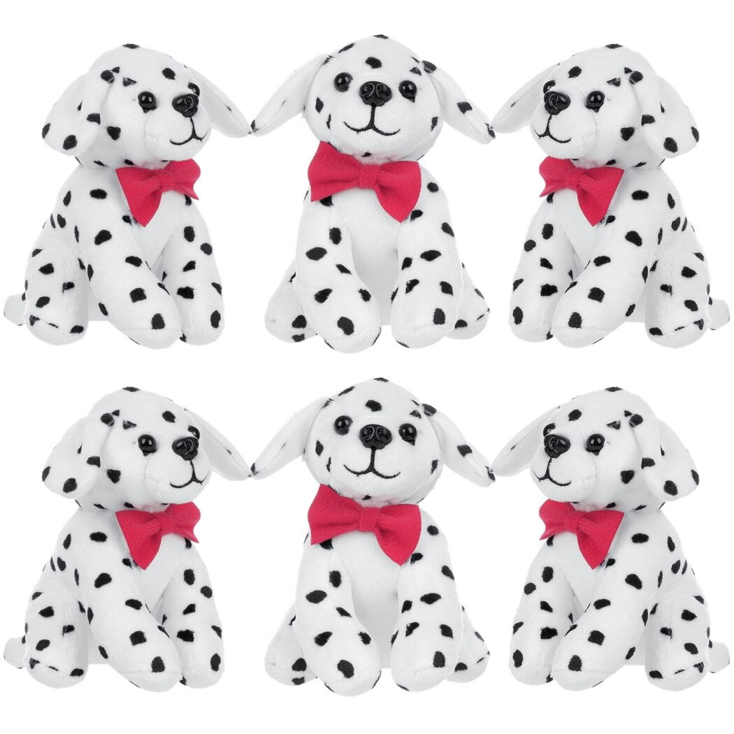 6Pcs Plush Dog Toys, Cute Realistic Spotted Stuffed Puppies, Soft ...