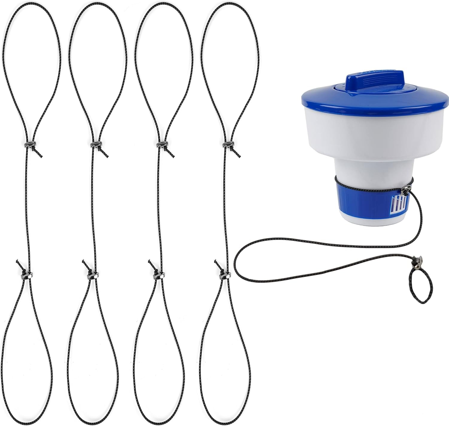 6Pcs Pool Chlorine Floater Leash, 39inch Tether Floating Chlorine ...