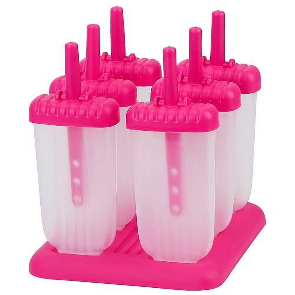 6Pcs Popsicle Molds Reusable Ice Cream DIY Ice Pop Maker Ice Bar Maker ...