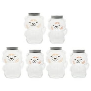 JoyJolt Spring Reusable Glass Water Bottles Set of 6-18 oz Glass ...